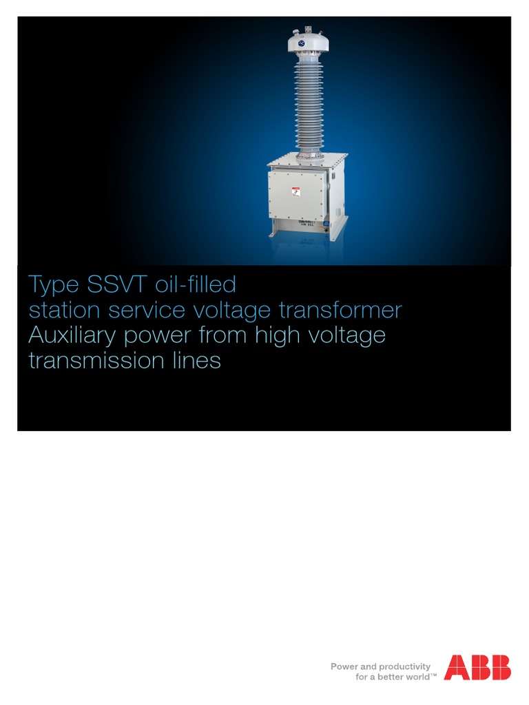 SSVT_A4_11-9-10S Final | Electric Power Distribution | Transformer