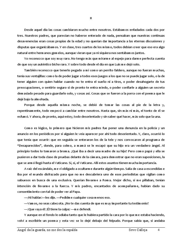 Angel De La Guarda Pdf ángel Guardian Papa