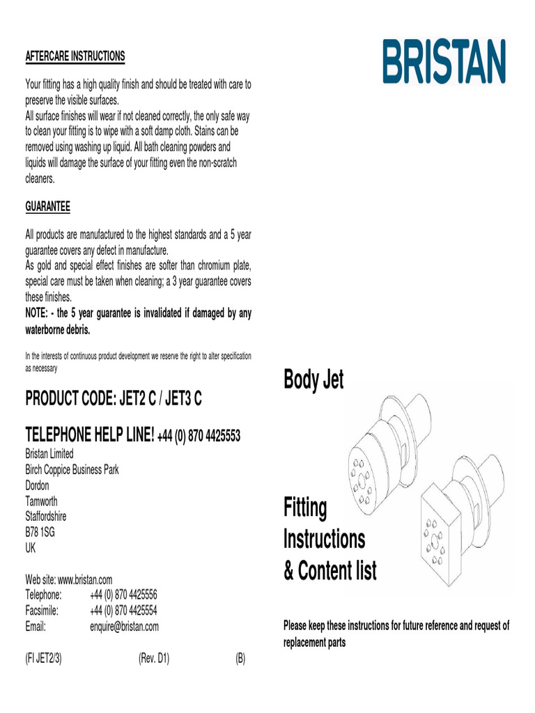 Jet2 Code Aftercare Instructions | PDF | Water Heating | Valve