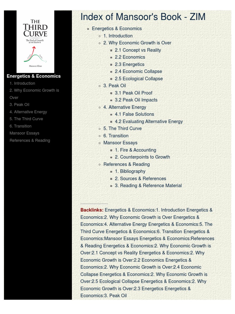 The Third Curve - The End of Growth As We Know It | PDF | Economic ...