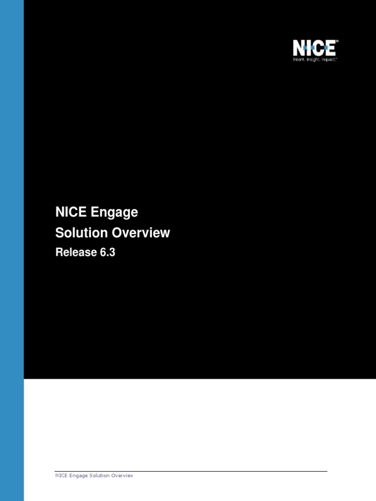 NICE Engage Solution Overview PDF | PDF | Desktop Virtualization ...