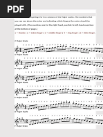 Mellophone Fingering Chart Guide | PDF