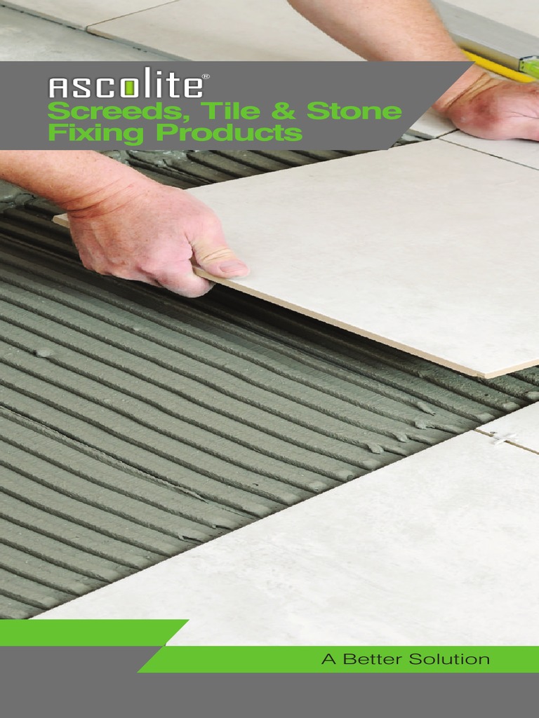Ascolite - Tile & Stone Fixing Products | PDF | Tile | Masonry
