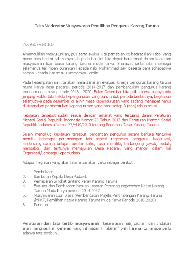 Naskah Moderator | PDF