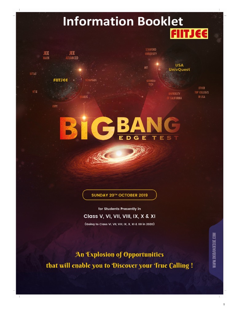 Preparing for Success: An Information Booklet on Registration, Testing ...