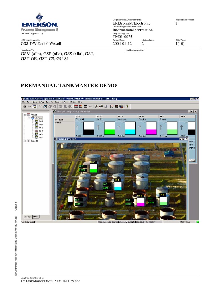 Premanual Tankmaster Demo: GSM (Alla), GSP (Alla), GSS (Alla), GST, Gst-Oe, GST-CS, Gu-Sj | PDF ...
