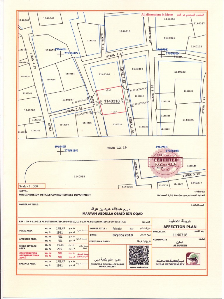 Affection Plan and Land Use | PDF
