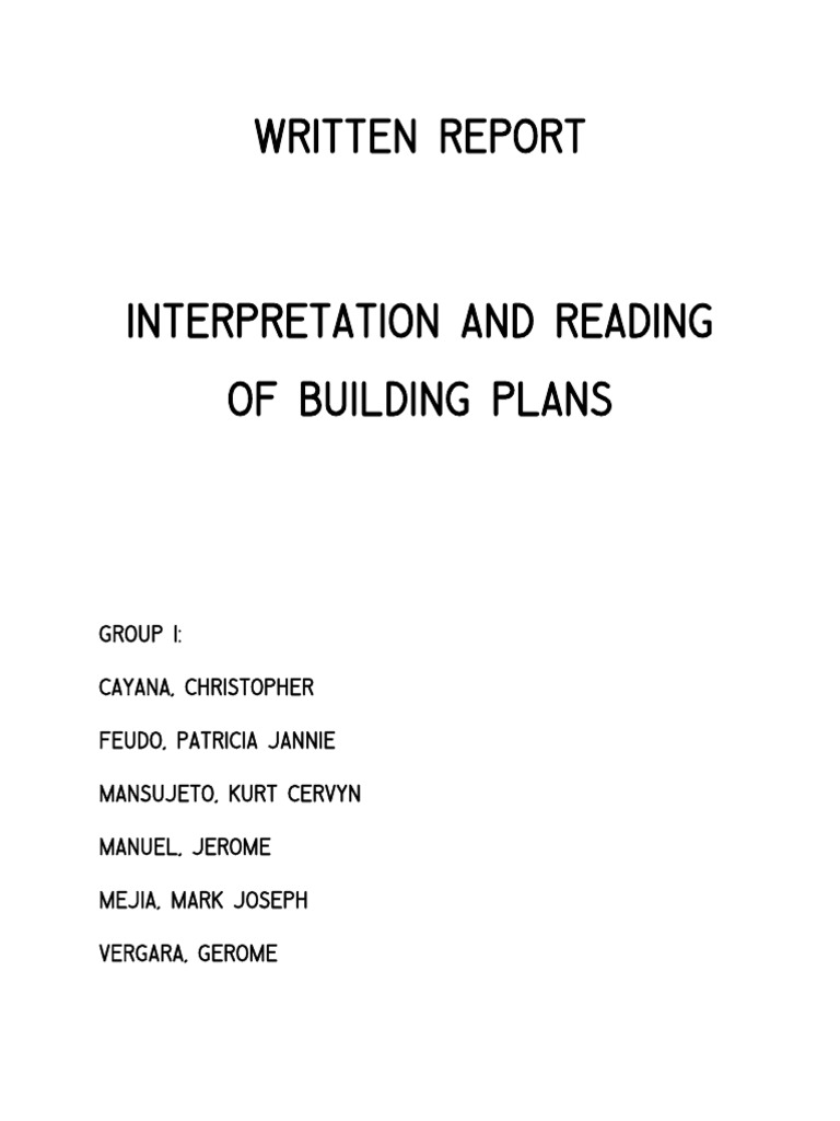 Reading of Building Plans | PDF | General Contractor | Contour Line