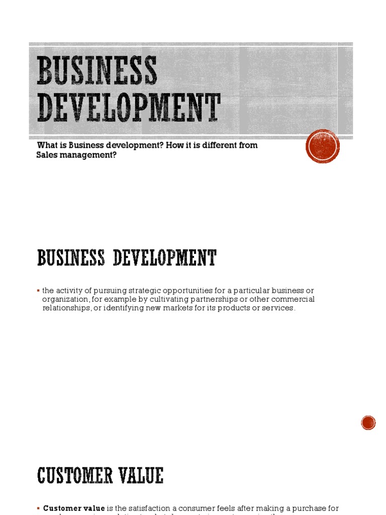 Business Development | PDF