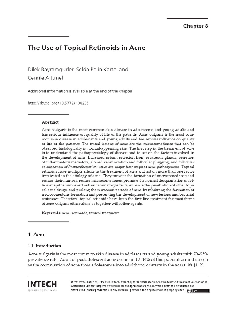 The Use of Topical Retinoids in Acne | PDF | Vitamin A | Clinical Medicine