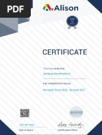 Alison - Certificate 4338 41046827 | PDF
