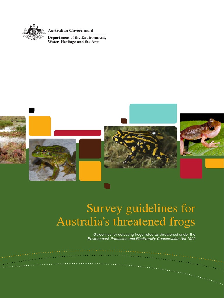 Survey Guidelines Frogs | PDF | Sampling (Statistics) | Habitat