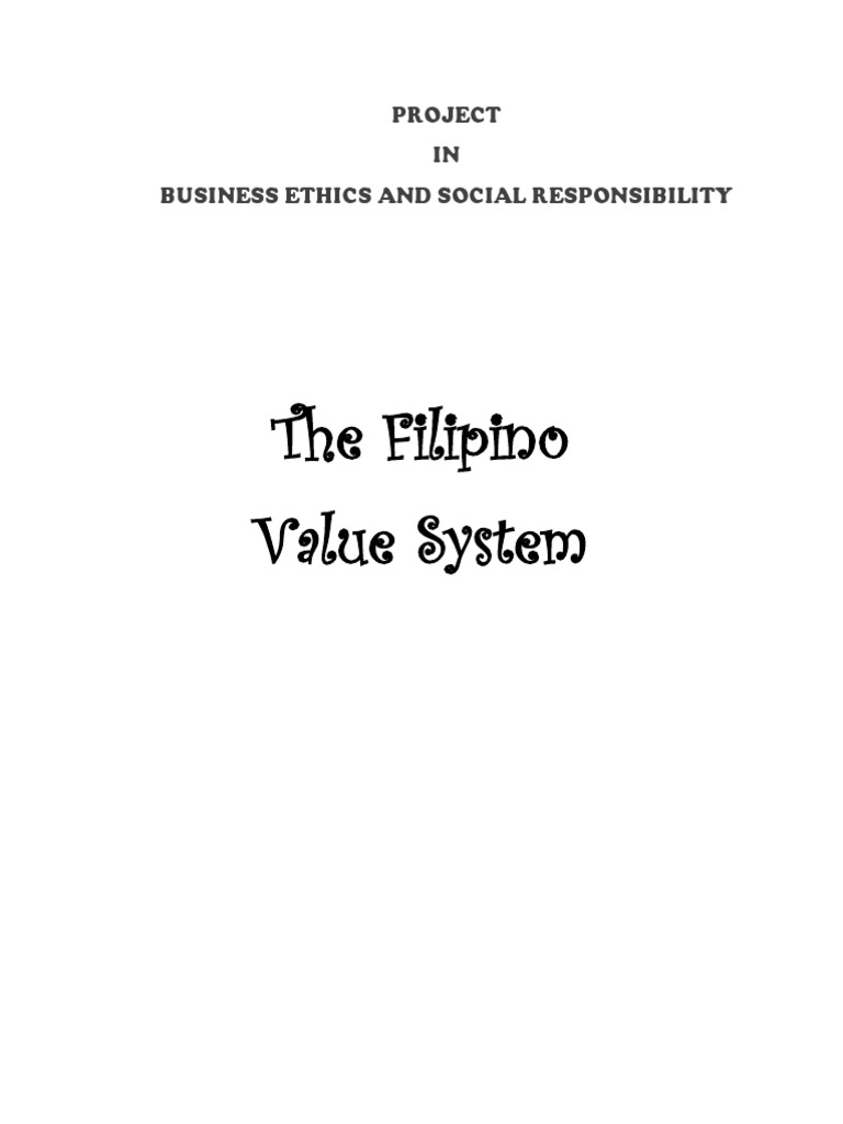 Filipino Values | PDF | Value (Ethics) | Etiquette