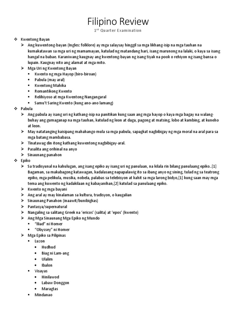 Filipino | PDF