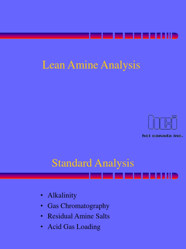 Amine Analysis | PDF | Amine | Chemical Compounds