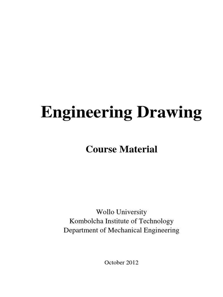 Engineering Drawing Course Material | PDF | Technical Drawing ...