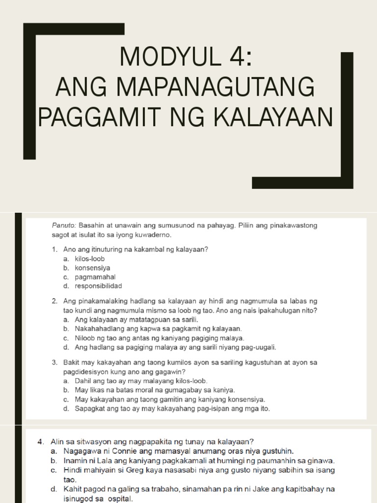 MODYUL 4 Upload | PDF