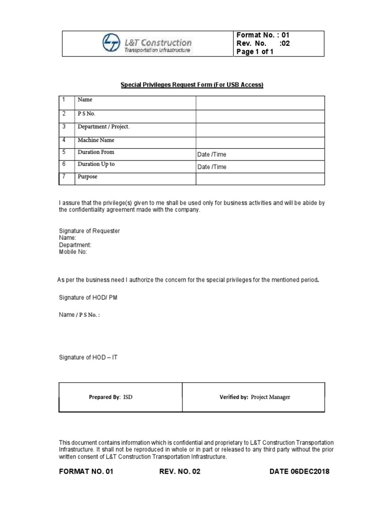 USB Access Format Rev 02 | PDF