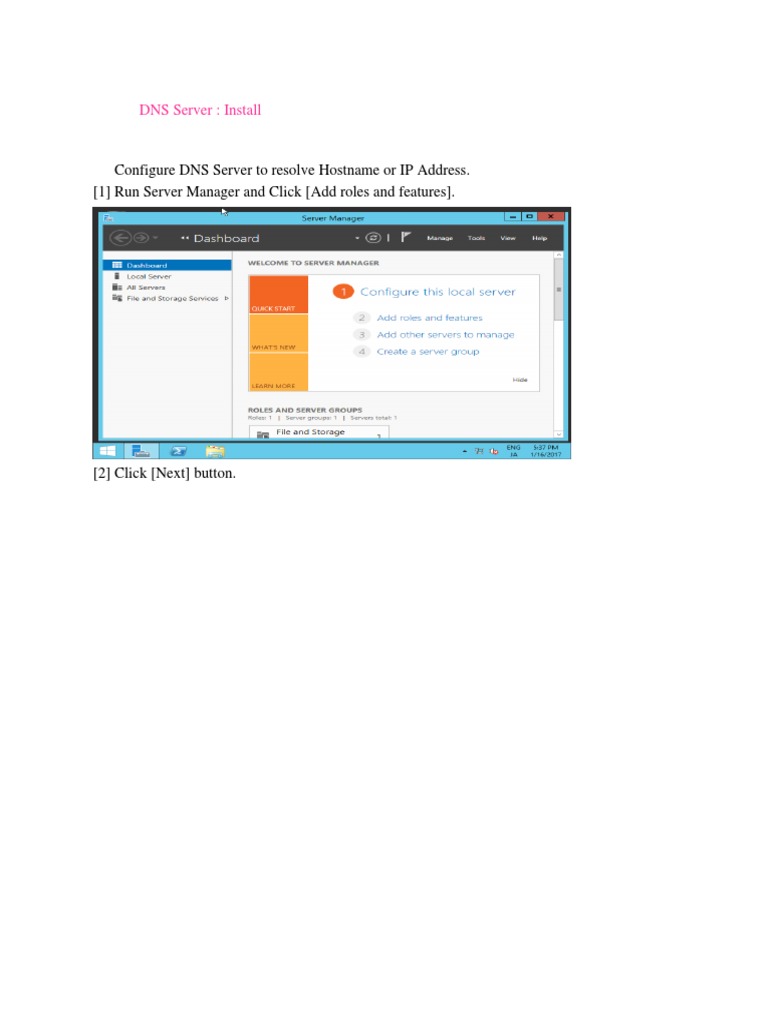 Configuring DNS Server on Windows Server | PDF | Domain Name System ...