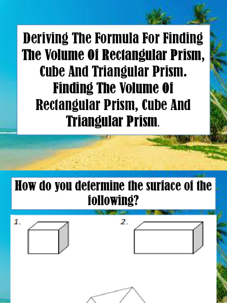 Geometry Volume Formulas for Students | PDF | Volume | Euclidean Geometry