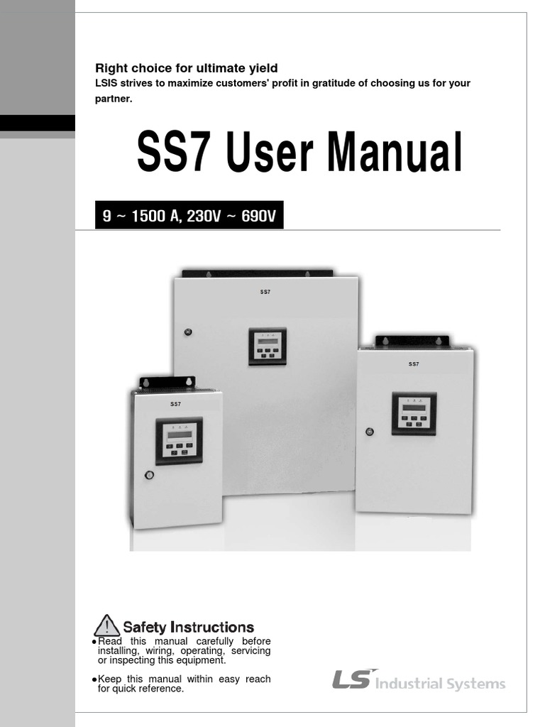 SS7 Manual English (100512) PDF | PDF | Relay | Electric Motor