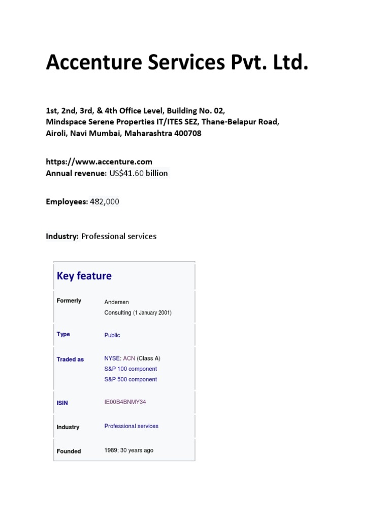 24 July Accenture Services PVT | PDF | Accenture | Cloud Computing