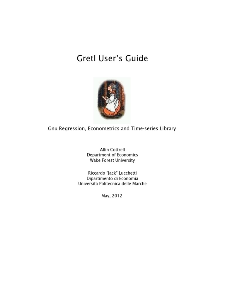 Gretl Guide | PDF | Comma Separated Values | Chi Squared Distribution