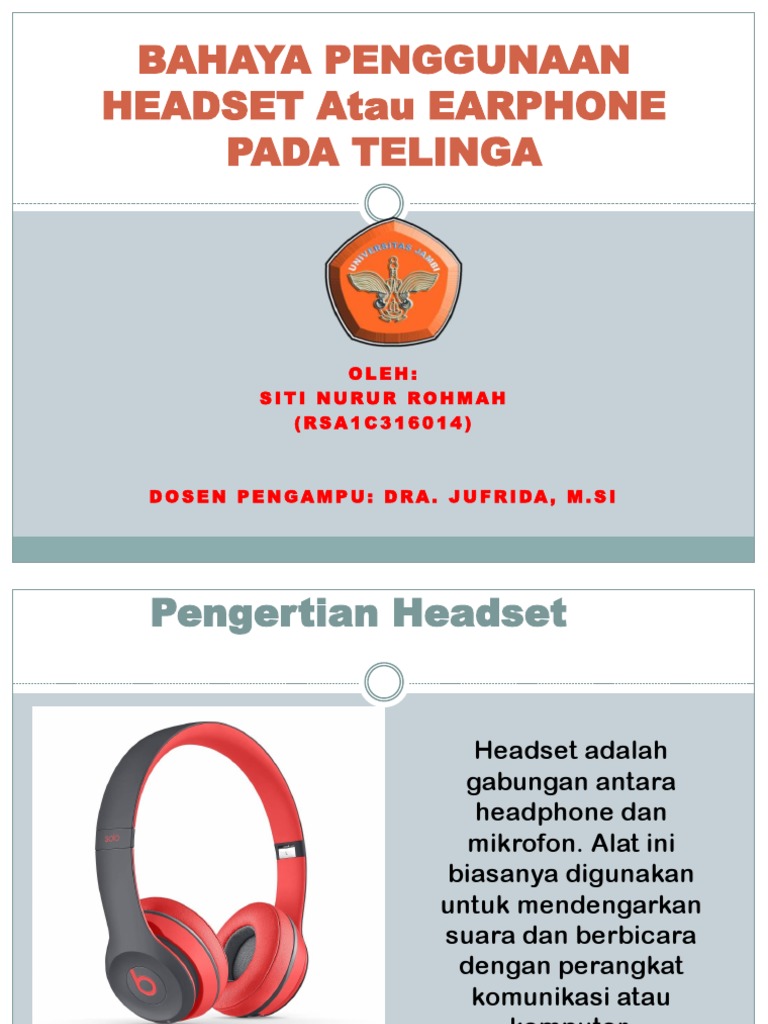 Bahaya Penggunaan Headset Pada Telinga | PDF