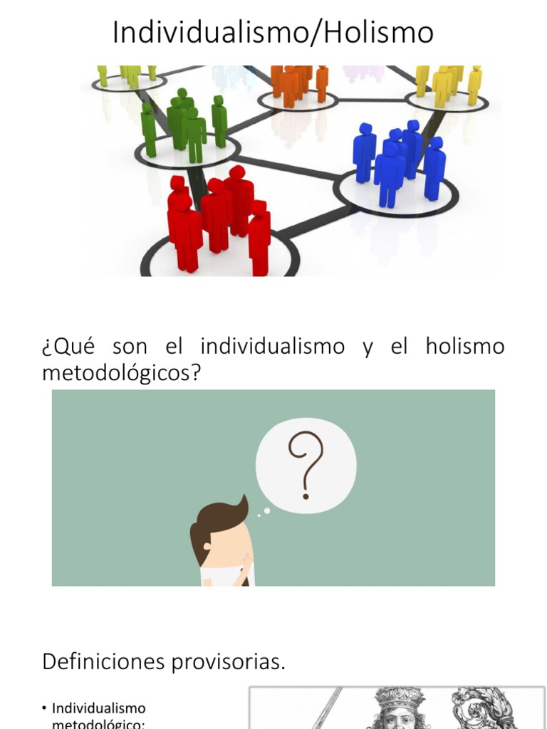 Individualismo y Holismo Sociológicos | PDF | Holismo | Individualismo