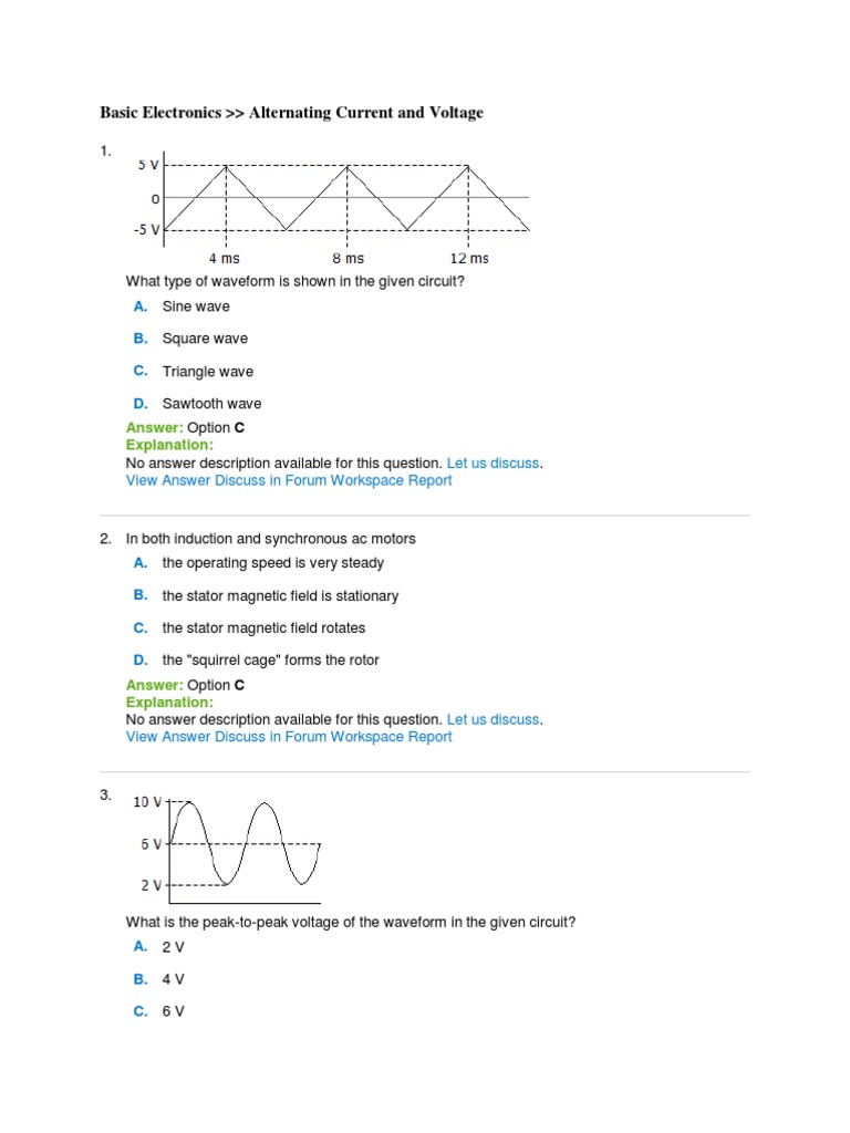 Alternating Current and Voltage 1 | PDF | Alternating Current | Electrodynamics
