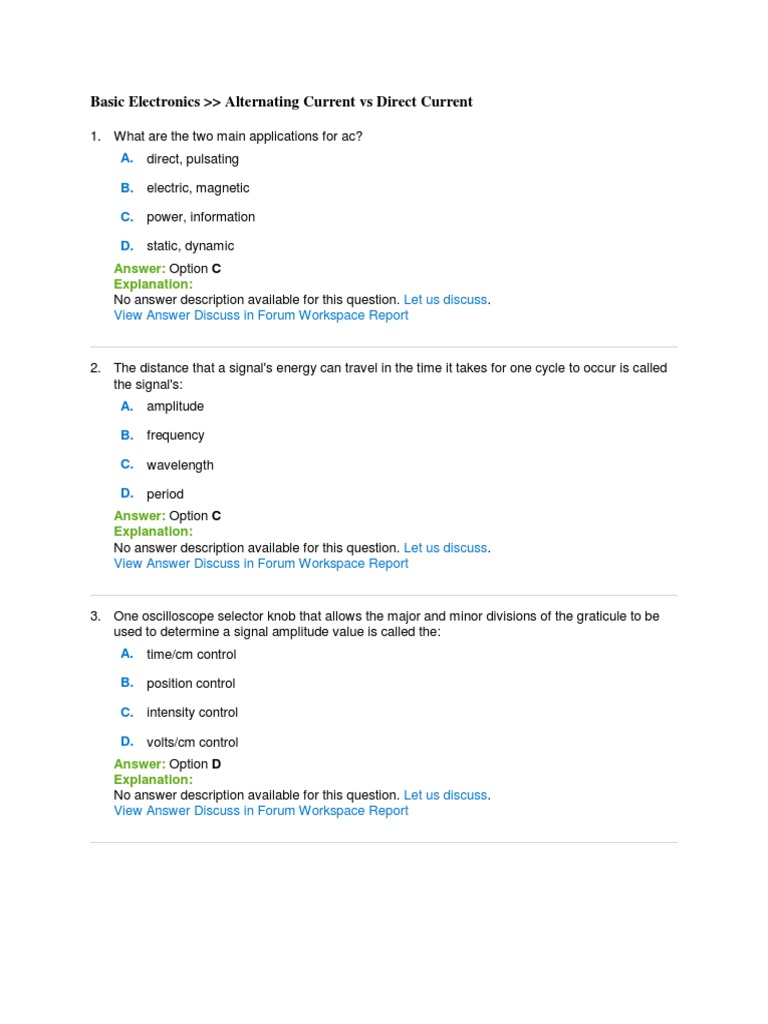Alternating Current Vs Direct Current 1 | PDF | Amplitude | Root Mean ...