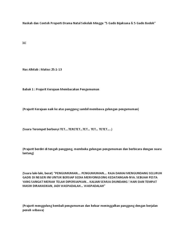 Naskah Bahasa Indonesia | PDF