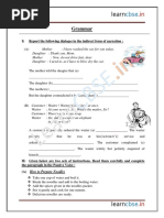 Worksheet For Class 9 - Integrated Grammar | PDF | Linguistics ...