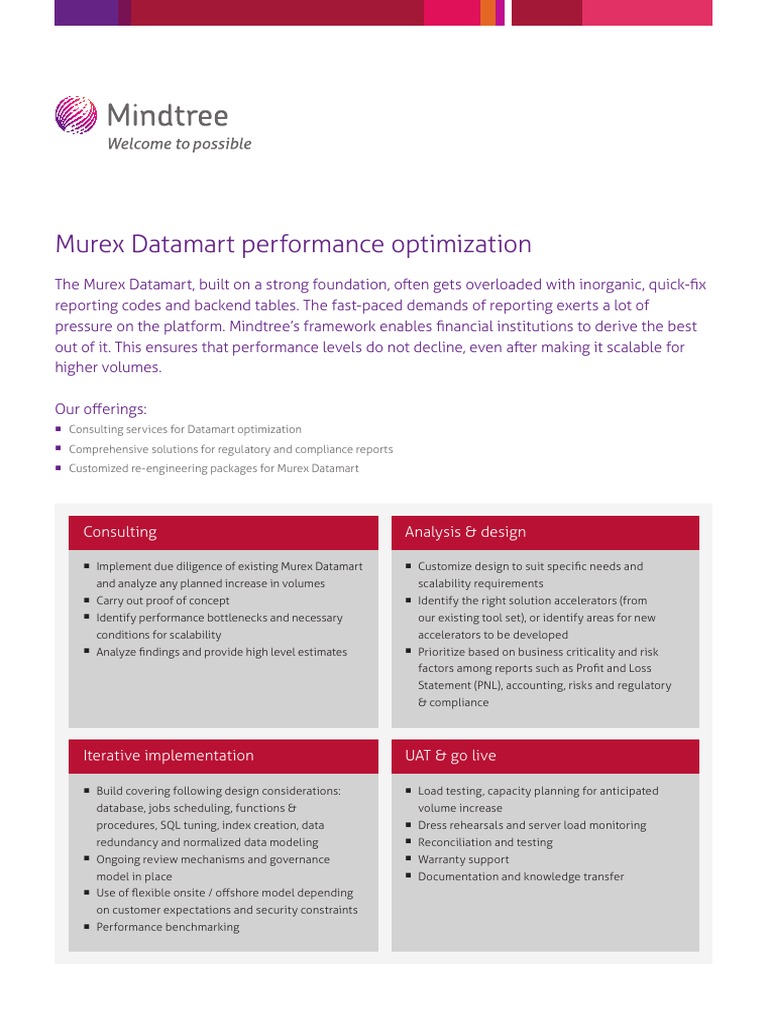 64 - Mindtree Brochures Murex Datamart Performance Optimization PDF ...