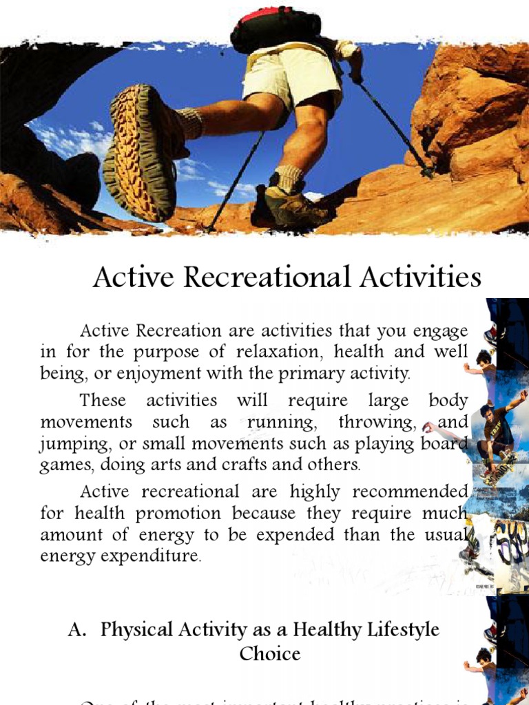 Active Recreational Activities | PDF | Determinants Of Health | Recreation