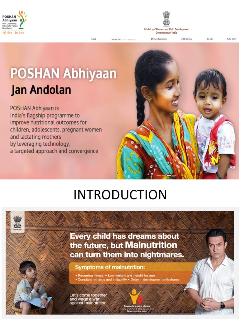 Poshan Campaign Pdf Malnutrition Social Media