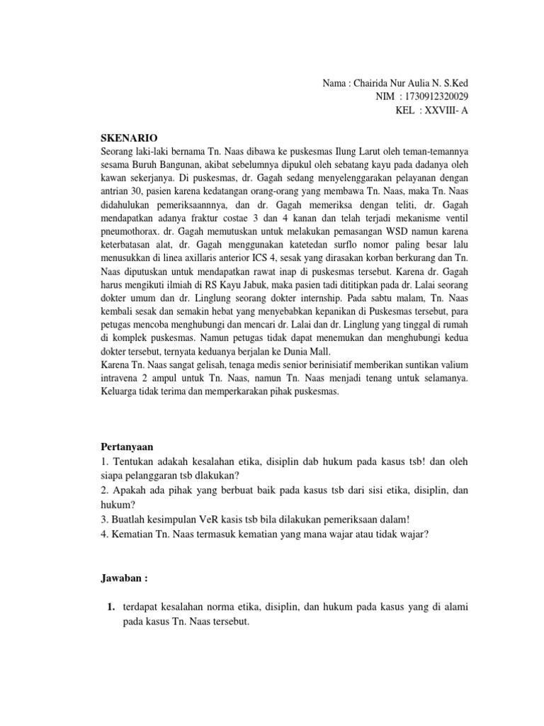 Tugas Icha Skenario | PDF