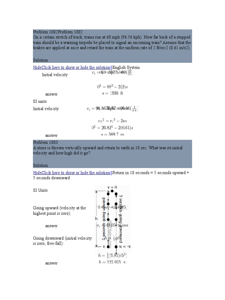 Solved Problems in Engineering Dynamics | Download Free PDF | Velocity ...