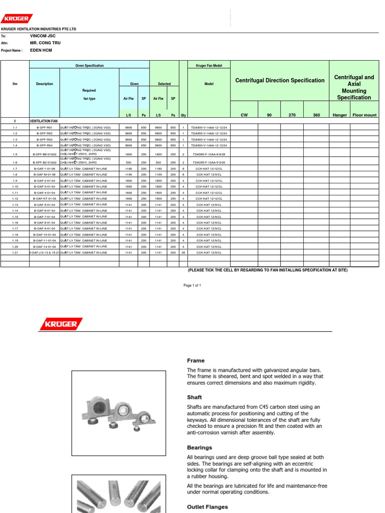 Confirmation Fan Discharge-Direction | PDF | Machines | Manufactured Goods