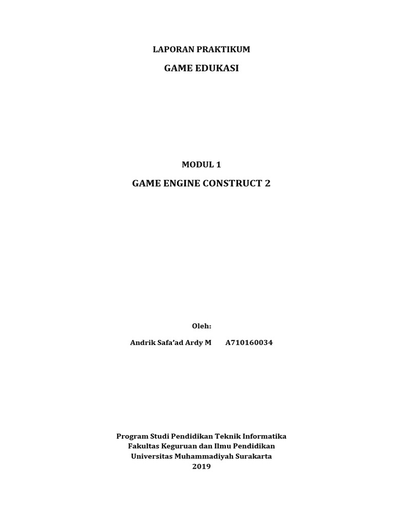 Modul 1 Game | PDF