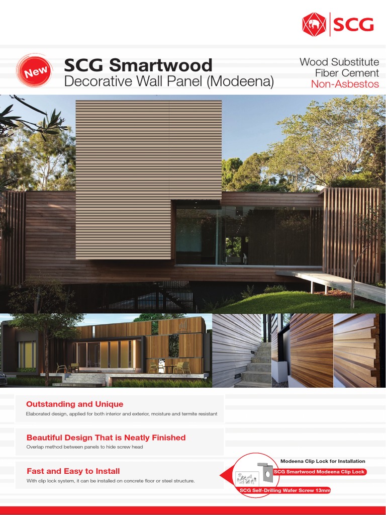 SCG Decorative Wall Panel Modeena | PDF | Wall | Economic Sectors