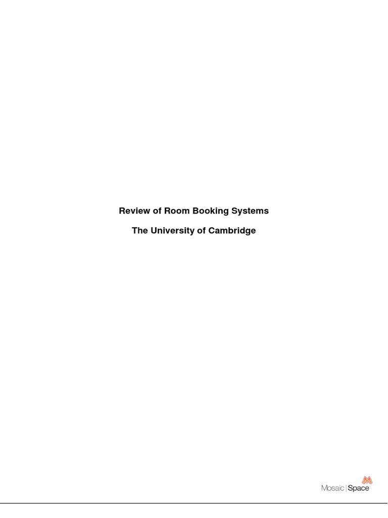 Review of UCL Room Booking Systems | PDF | Mobile App | Web Application