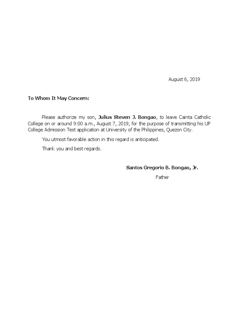 CCC Letter Request | PDF