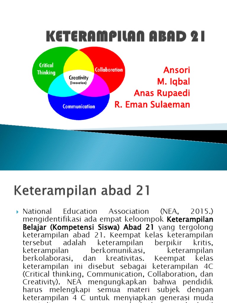 Keterampilan Abad 21 | PDF