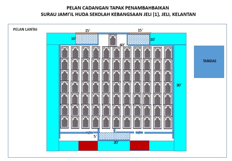 Pelan Lantai Surau Jamiilhuda | PDF