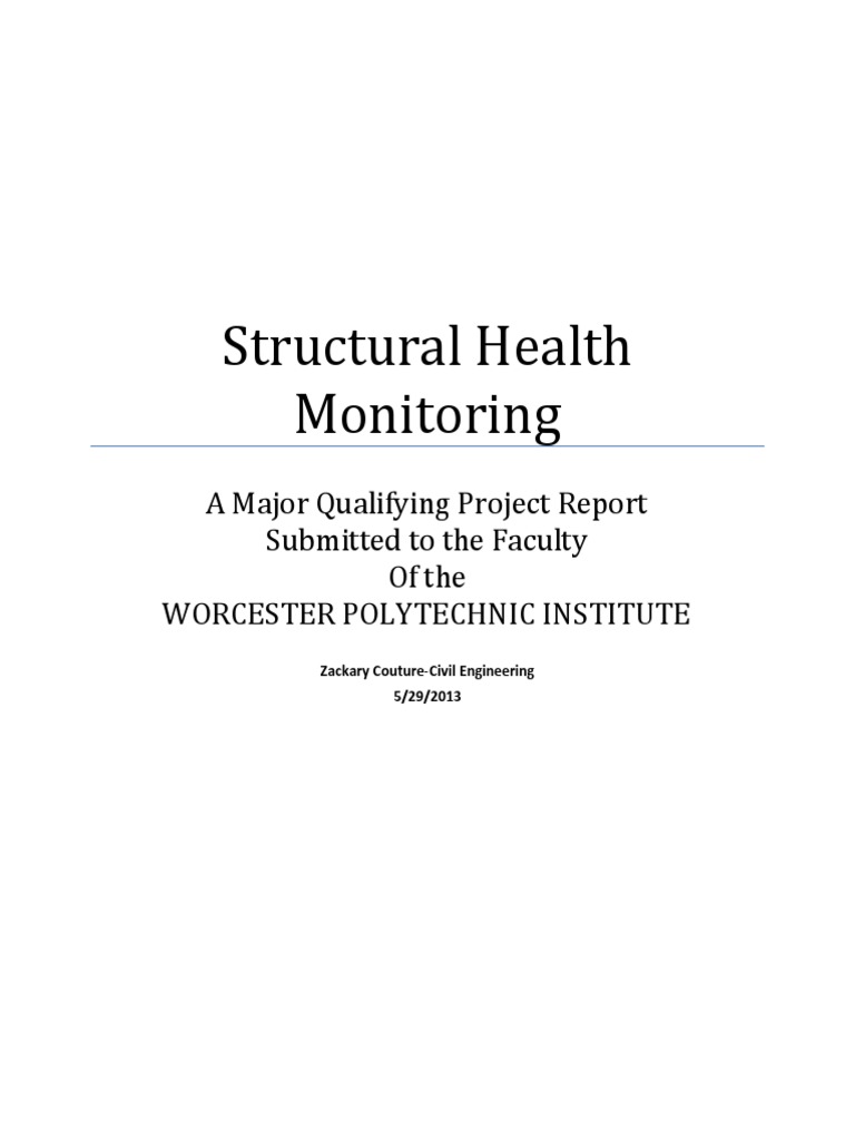 Structural Health Monitoring-Final | PDF | Data Analysis | Computer ...