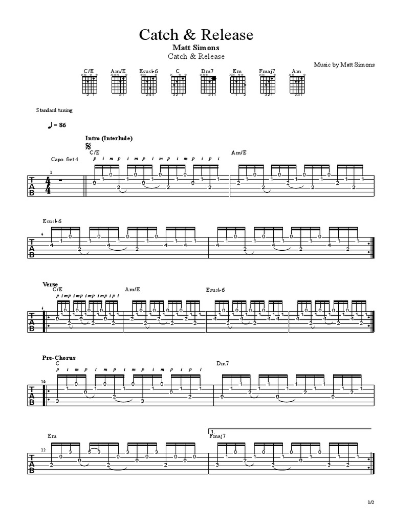 Catch and Release | PDF | String Instruments | Guitar Family Instruments