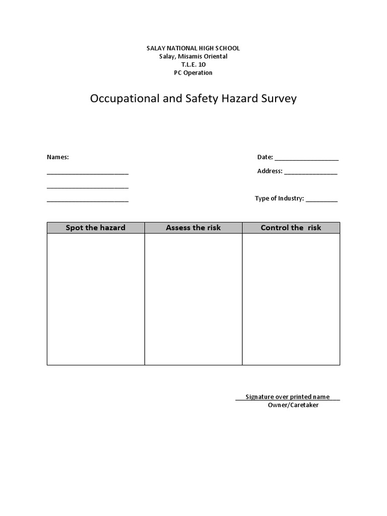 OSH Survey | PDF
