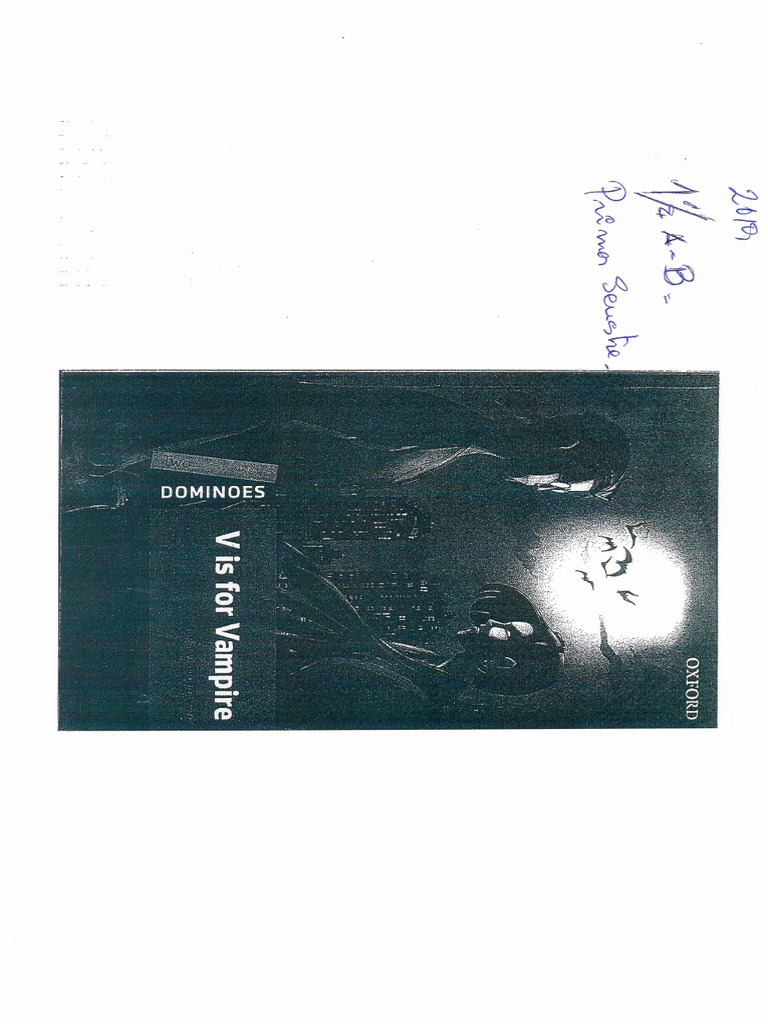 V Is For Vampire - 08032019 - 163921 PDF | PDF