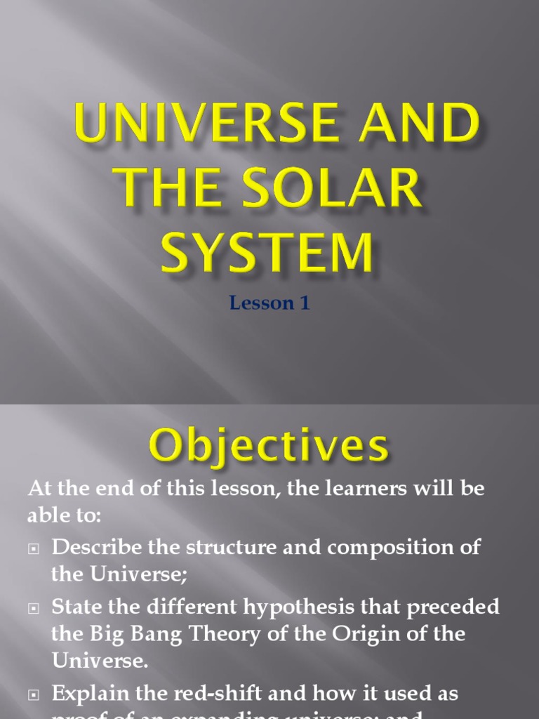 Lesson 1 | PDF | Stars | Nuclear Fusion